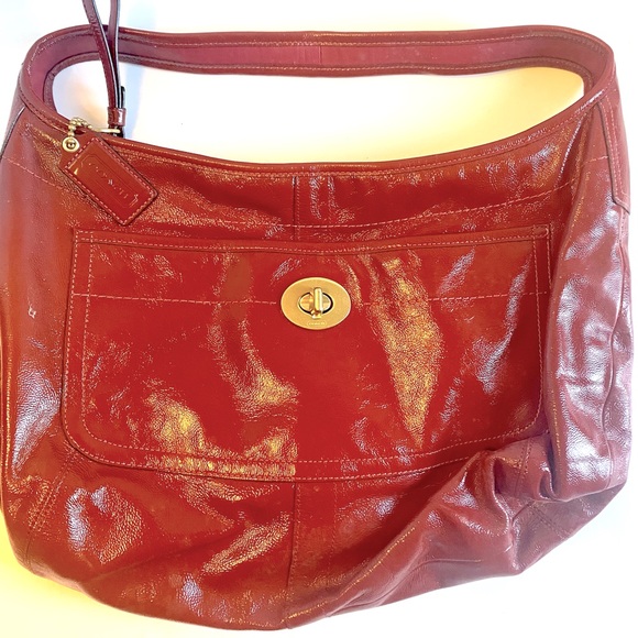 Coach | Bags | Coach Red Purse Hobo Bag | Poshmark